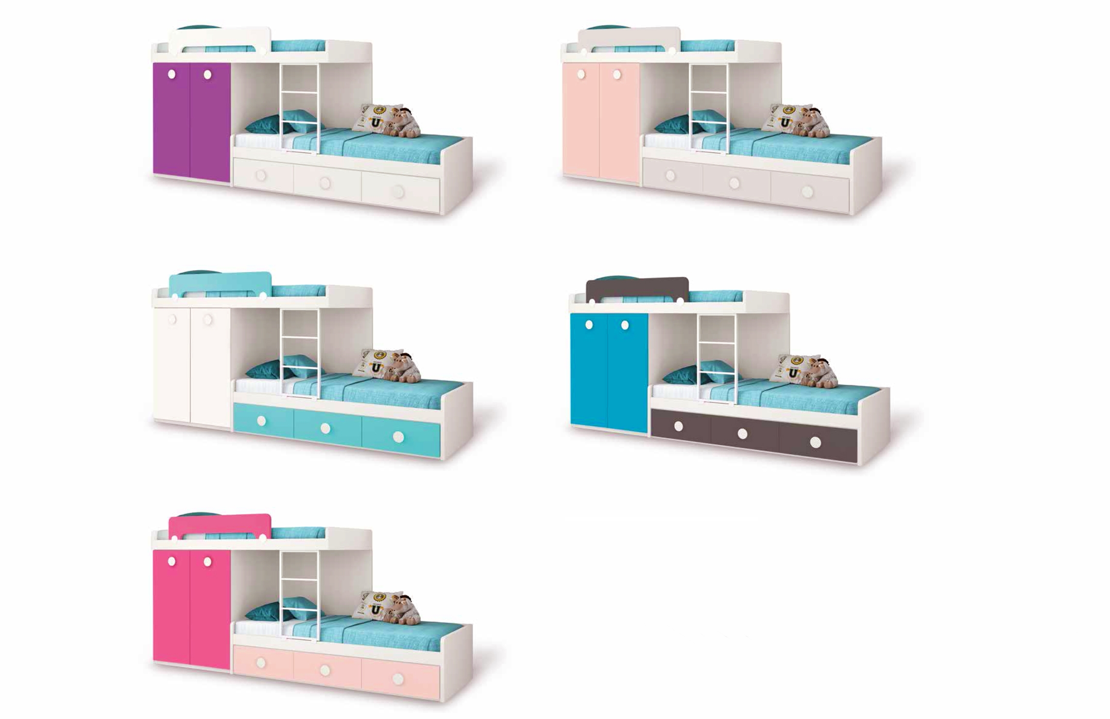 Lit Superposé Avec Bureau Pour La Chambre Enfant Glicerio So Nuit